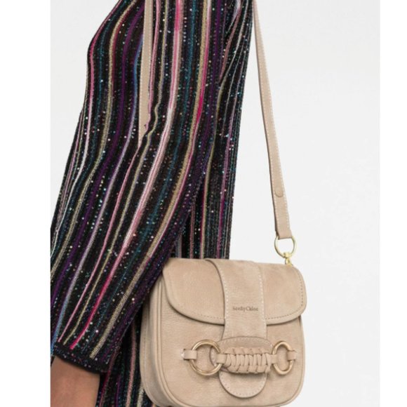 See By Chloe | Bags | See By Chlo Saddie Suede Saddle Shoulder Bag In ...